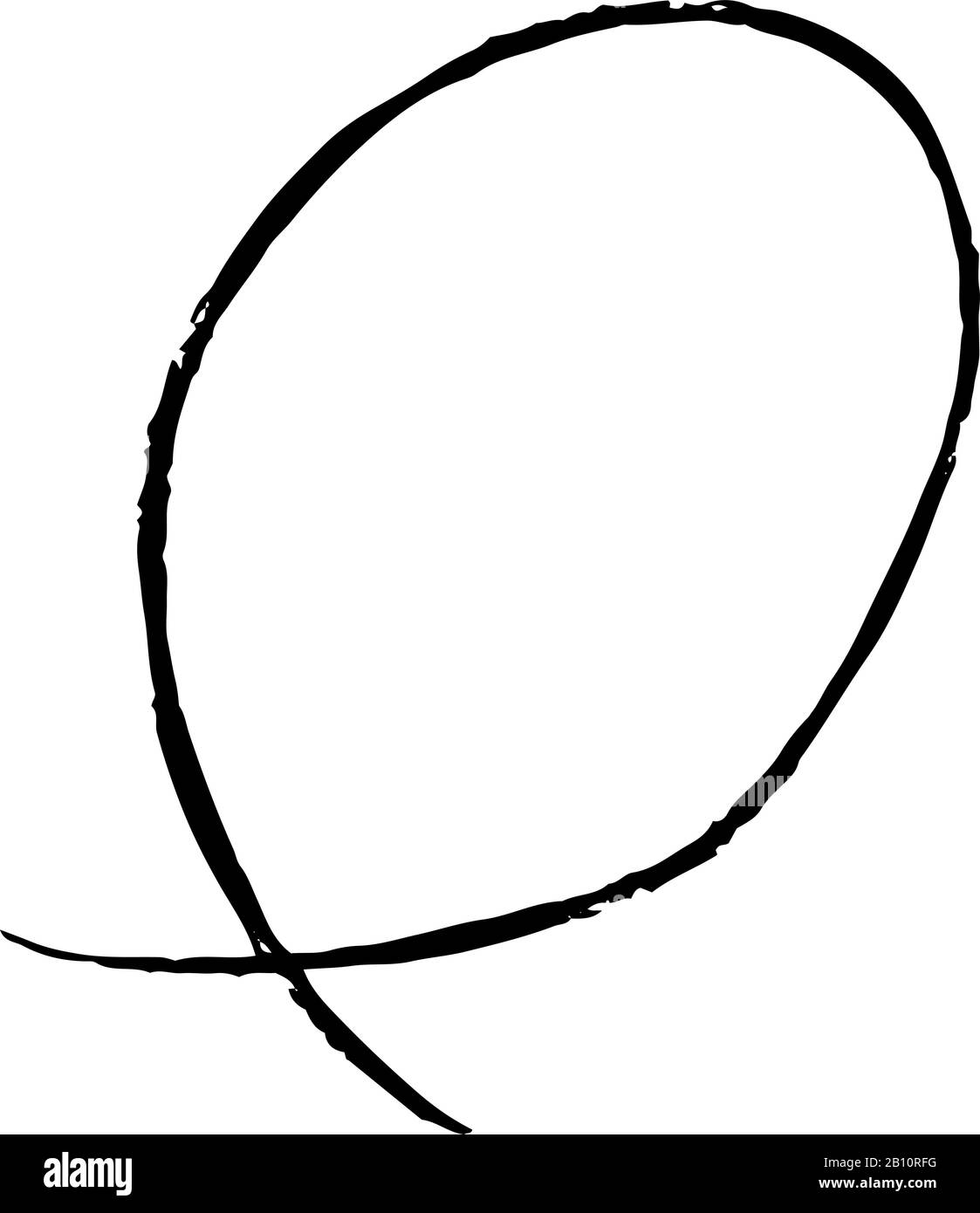 This is a illustration of Variations of thin circles for handwritten ...