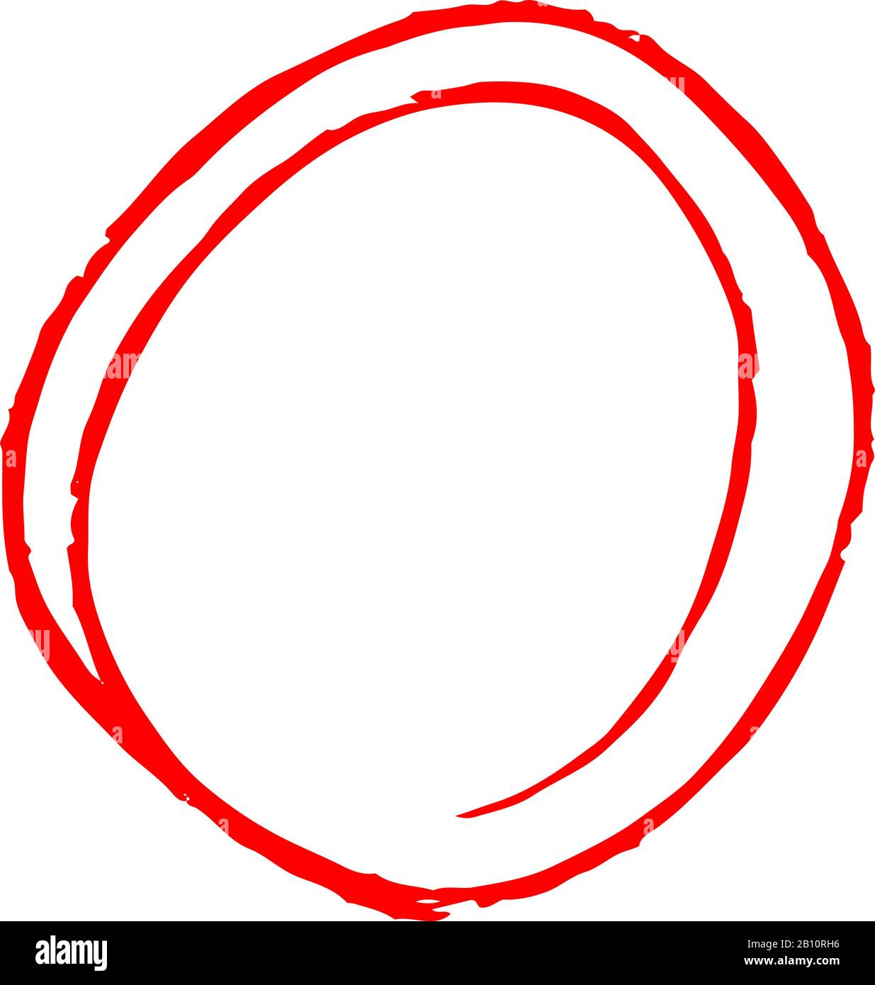 This is a illustration of Variations of thin circles for handwritten ...