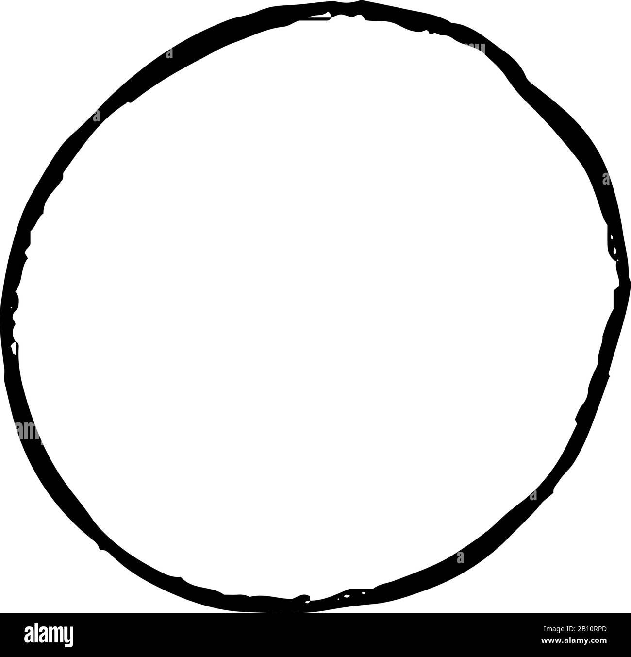 This is a illustration of Variations of thin circles for handwritten ...