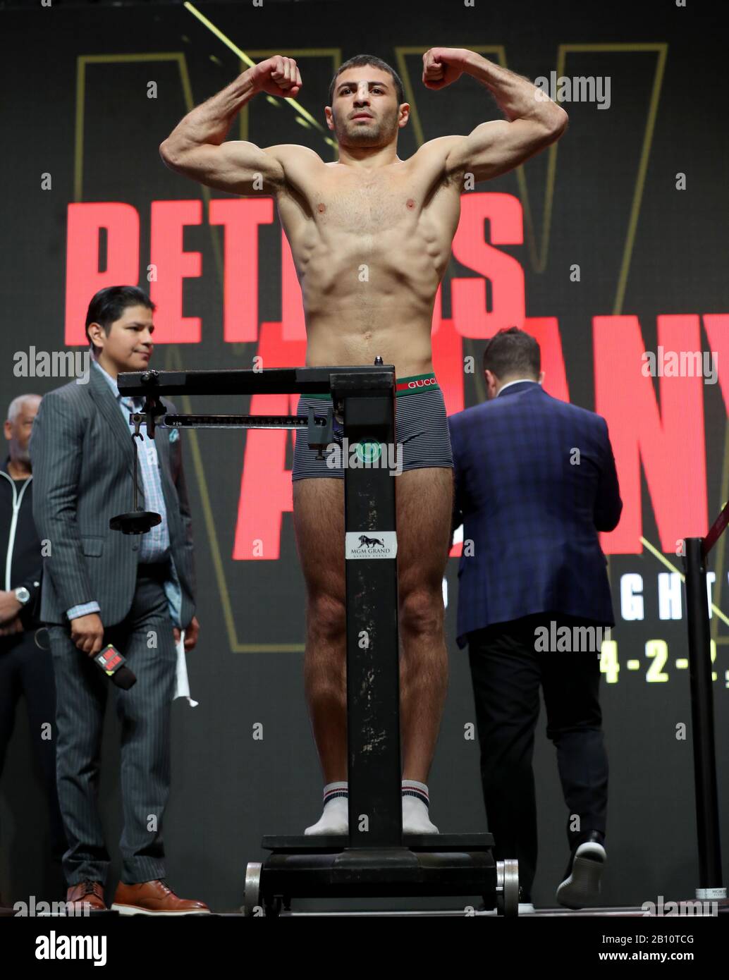 Petros Ananyan during the weigh in at the MGM Grand Garden Arena, Las ...