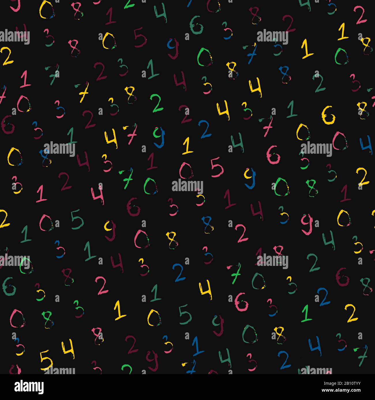 A seamless pattern of multicolored digits Stock Vector Image & Art - Alamy