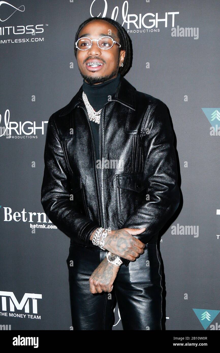 Quavo walking the red carpet at Floyd Mayweather's 43rd Birthday ...
