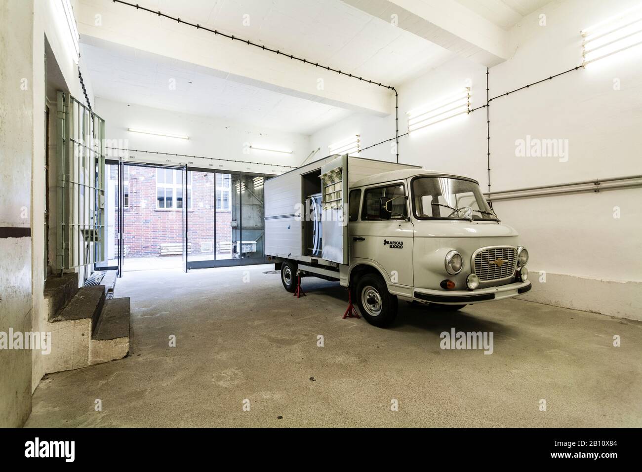 Prisoner transporter disguised as a delivery van, former Stasi prison ...