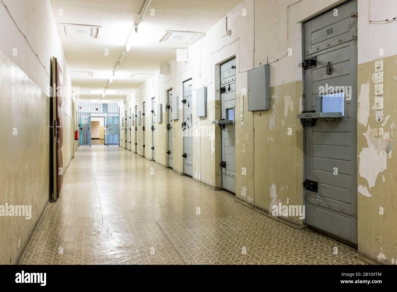 Prison corridor indoor hi-res stock photography and images - Alamy