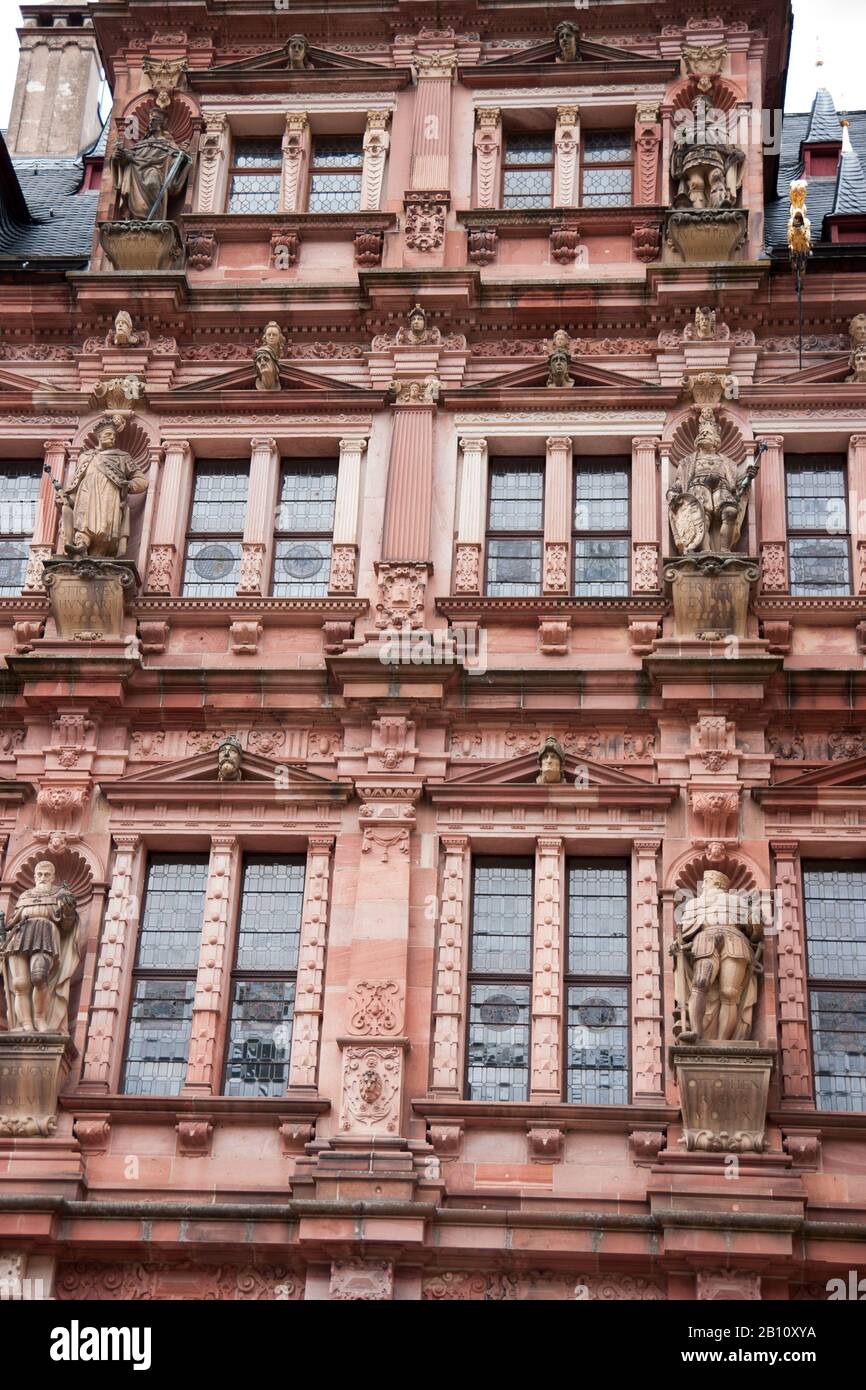 Romantic and beautiful Heidelberg castle for europe tourism Stock Photo ...