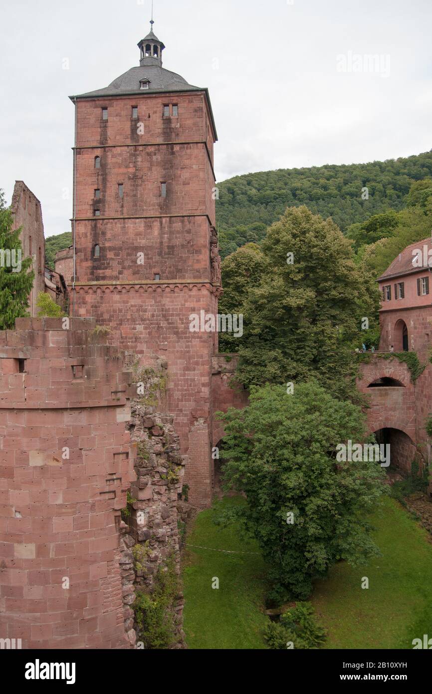 Romantic and beautiful Heidelberg castle for europe tourism Stock Photo ...