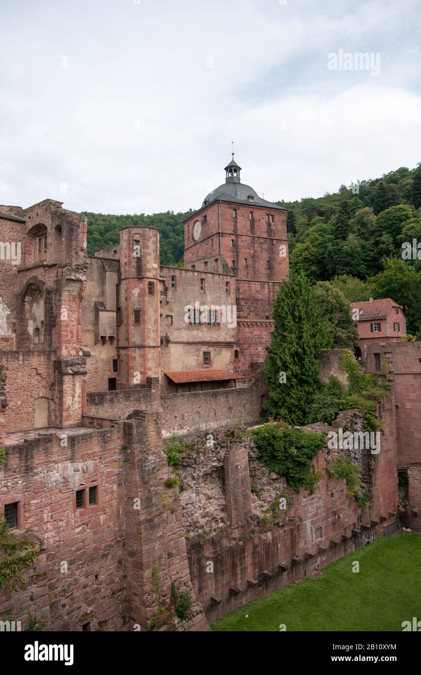 Romantic and beautiful Heidelberg castle for europe tourism Stock Photo ...