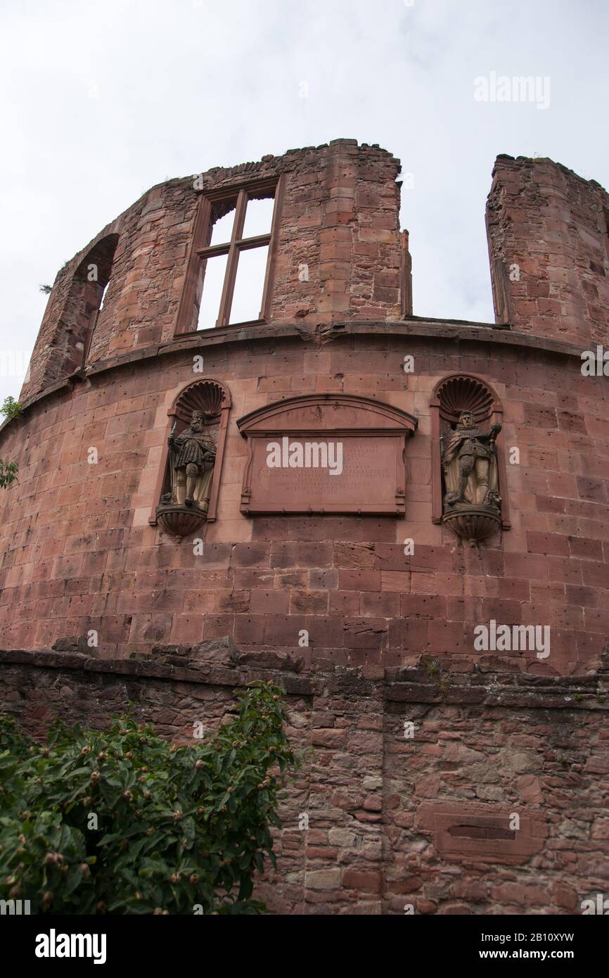 Romantic and beautiful Heidelberg castle for europe tourism Stock Photo ...