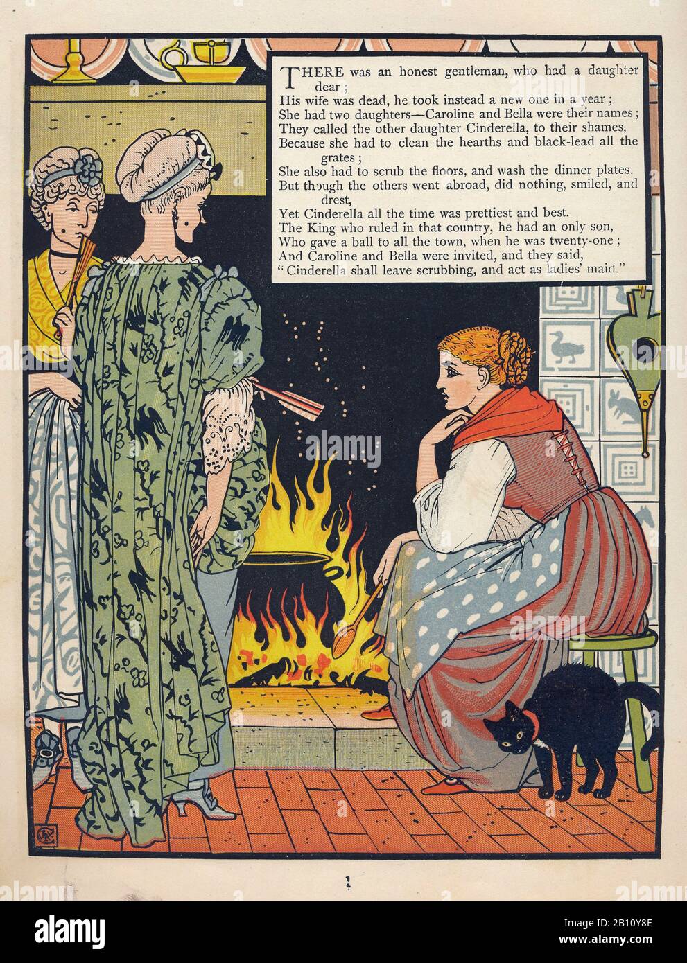 Cinderella picture book - 1874 - Illustration by Walter Cane (1845 ...