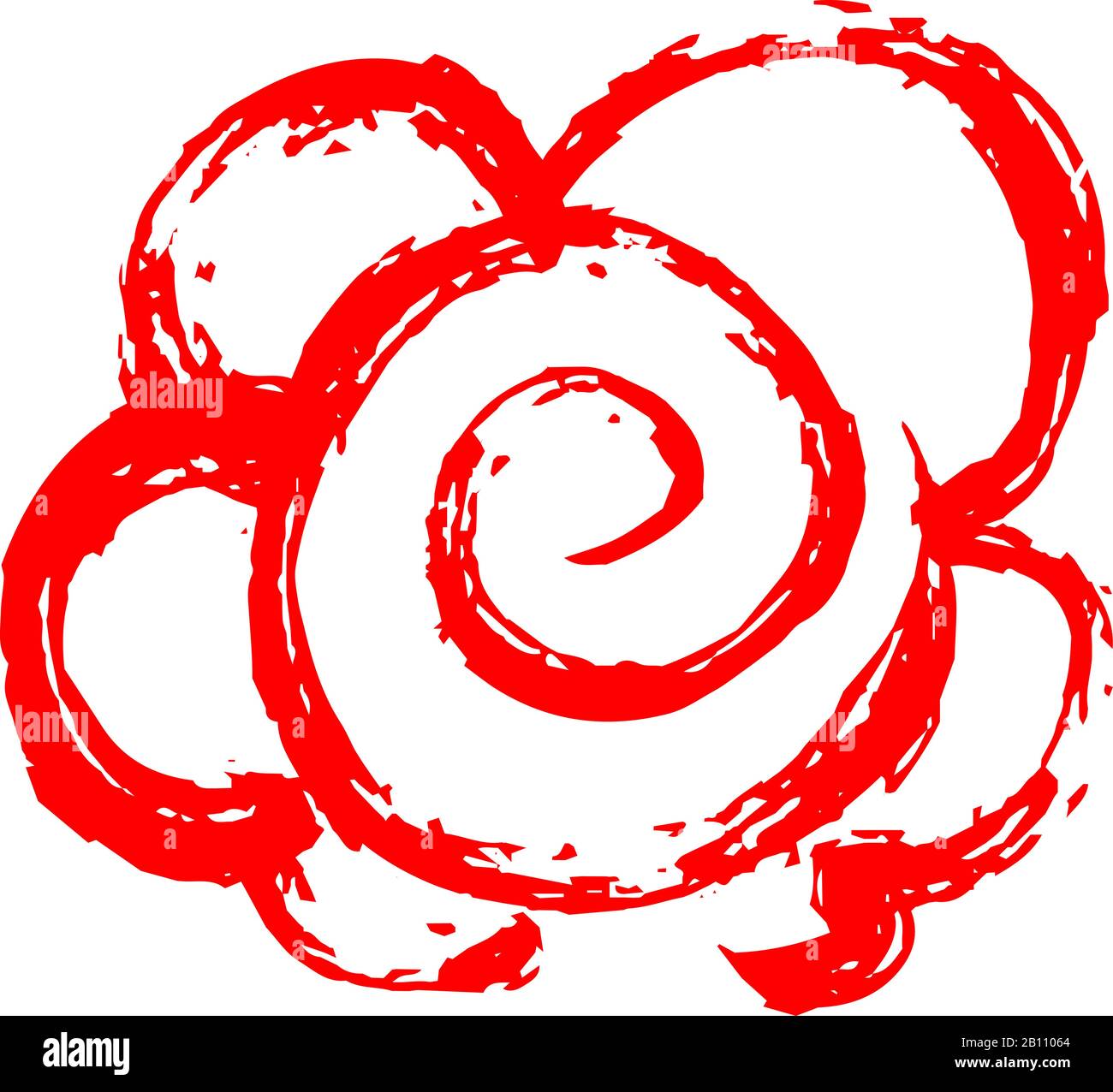 This is a illustration of Variation of handwritten flower circle Stock ...