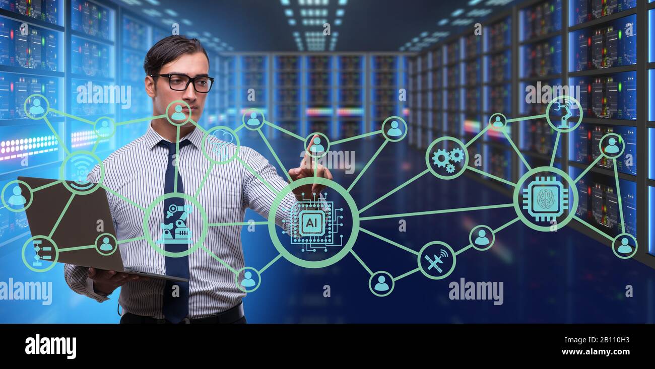The artificial intelligence modern computing concept Stock Photo - Alamy