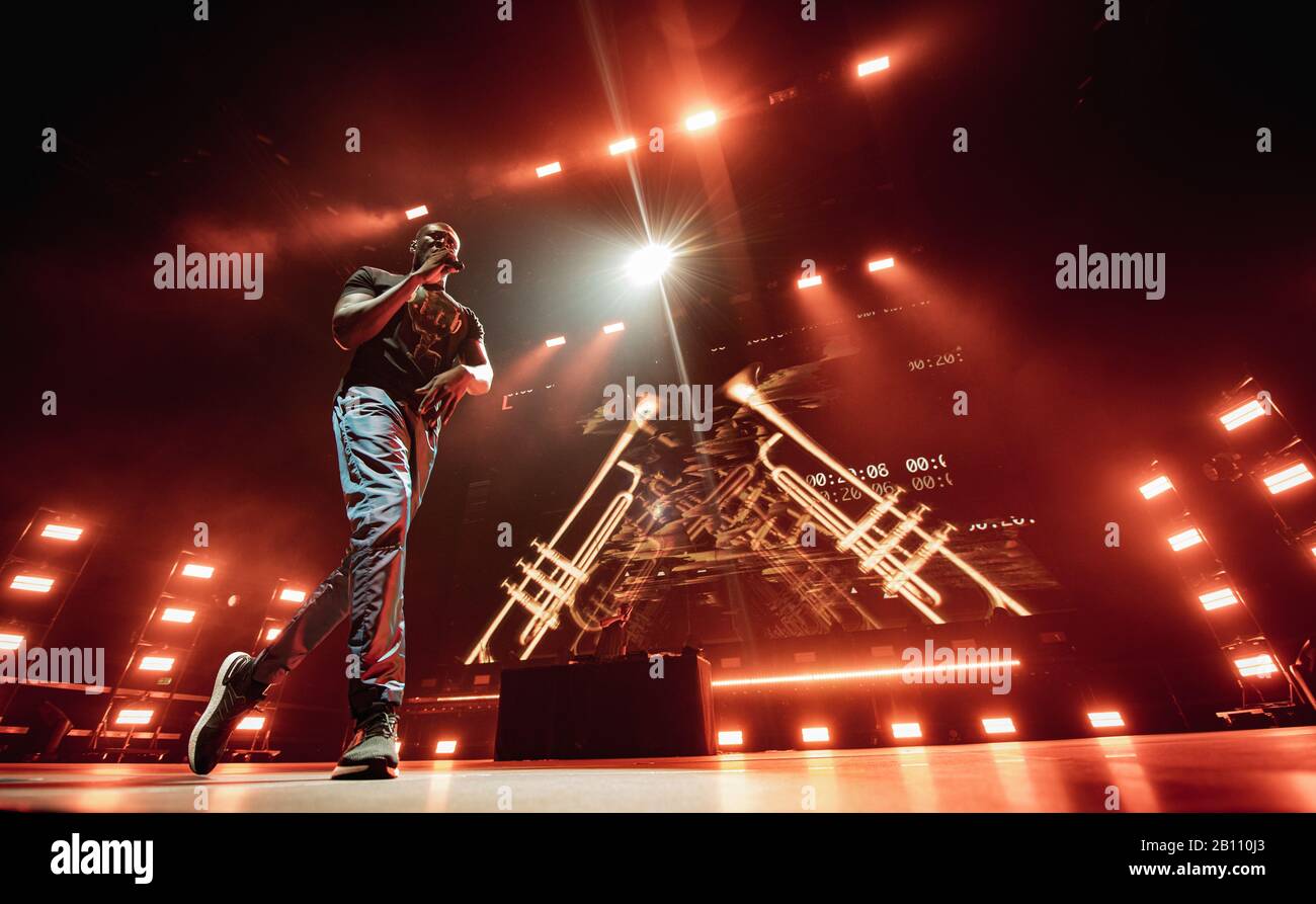 Copenhagen, Denmark. 21st Feb, 2020. The English rapper Stormzy ...