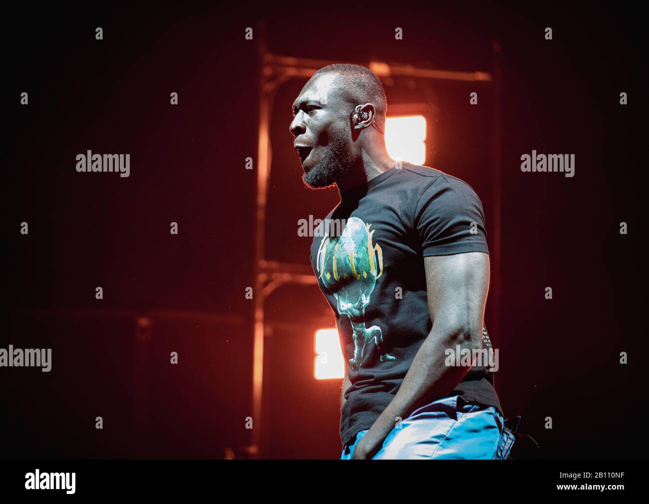 Copenhagen, Denmark. 21st Feb, 2020. The English rapper Stormzy ...