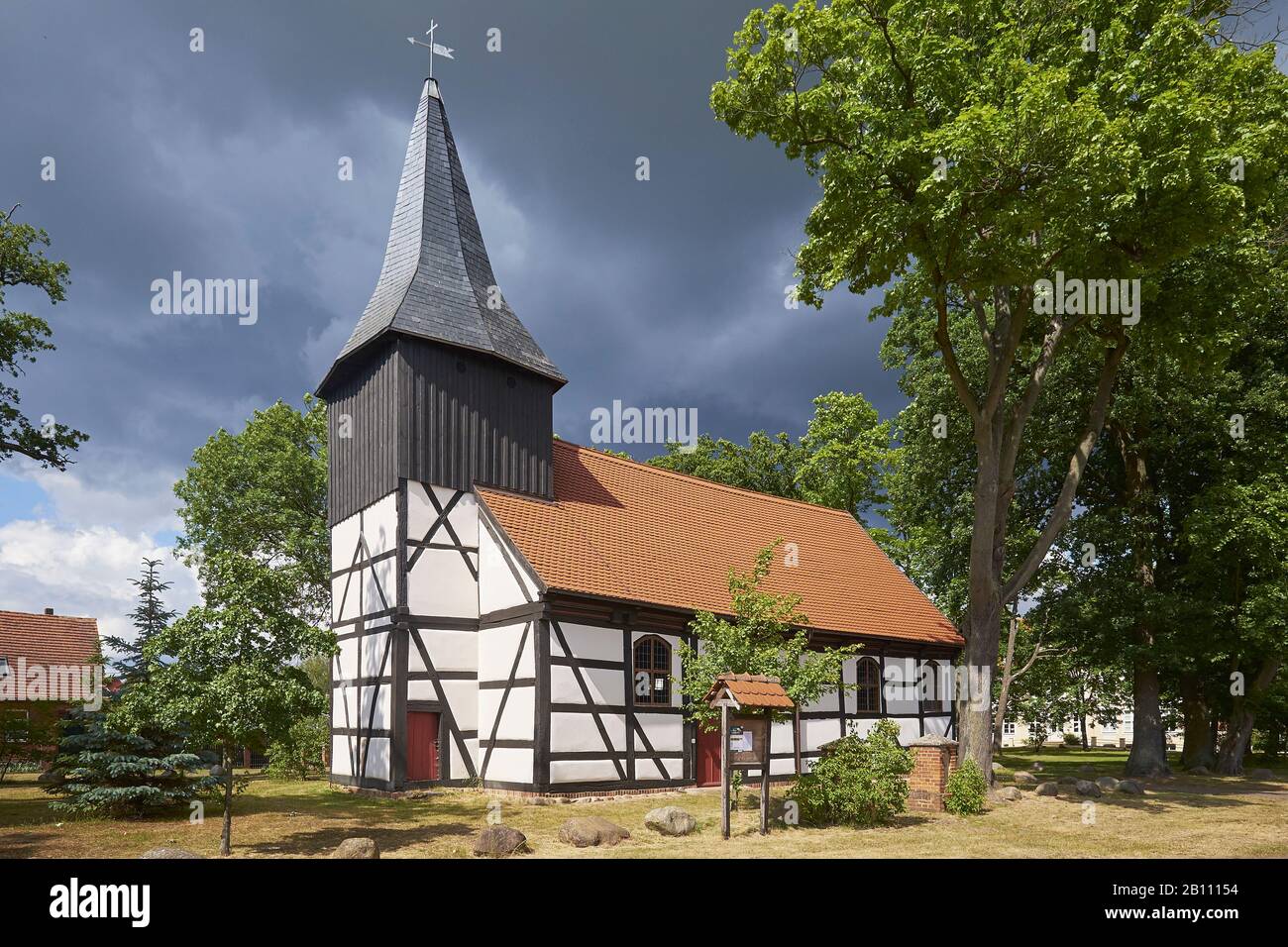 Half timbered church in grube bad wilsnack hi-res stock photography and ...