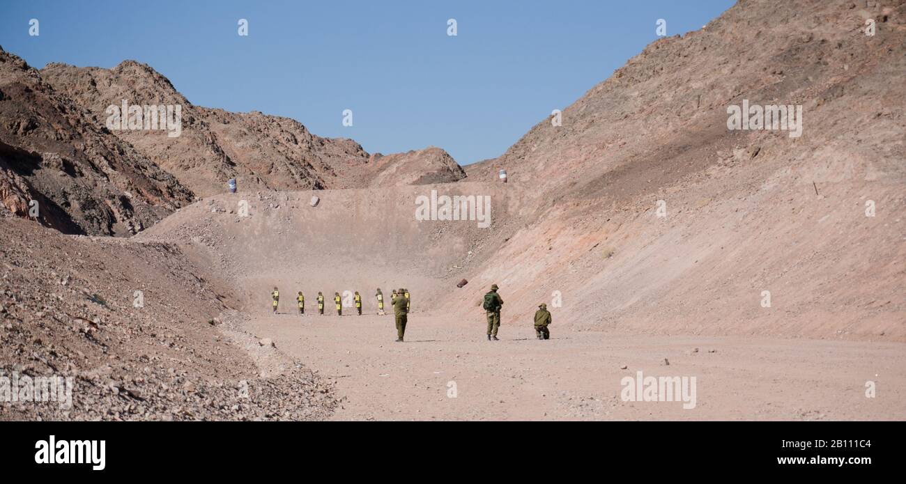 IDF military exercise in Israel war against terror Stock Photo - Alamy