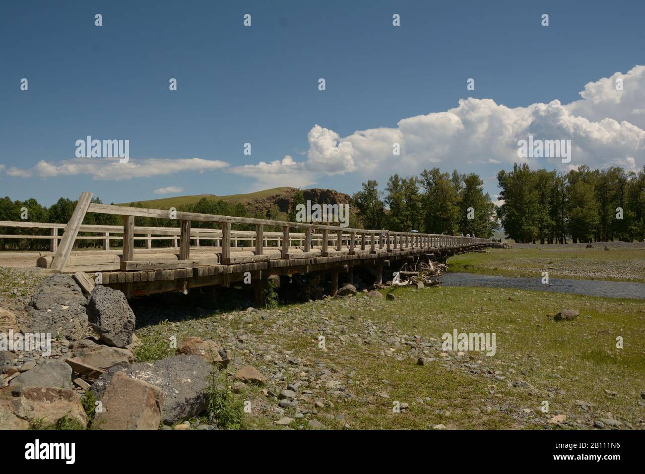 bridge in mongolia Stock Photo - Alamy