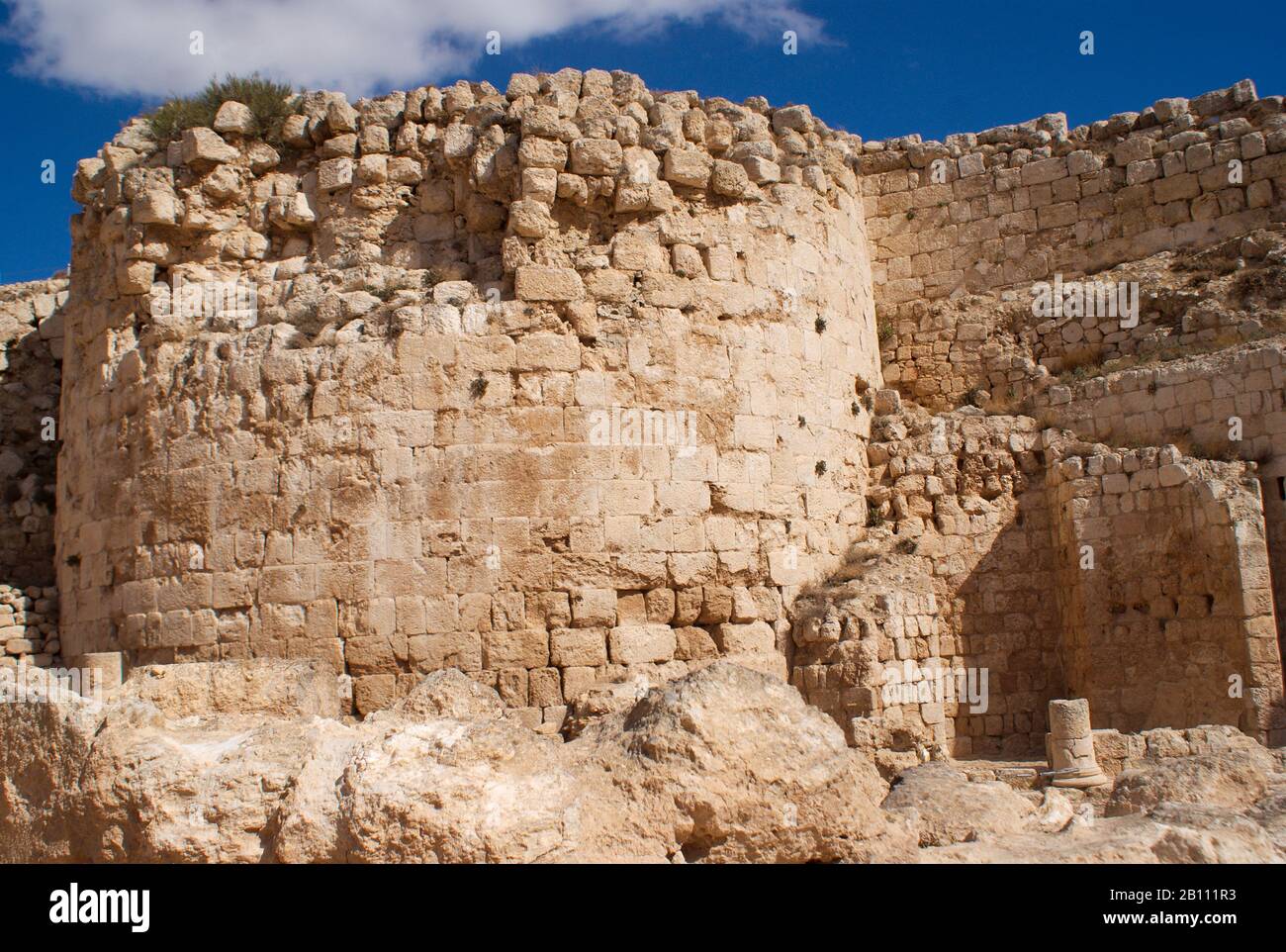 Herodion temple castle in Judea desert, Israel Stock Photo - Alamy