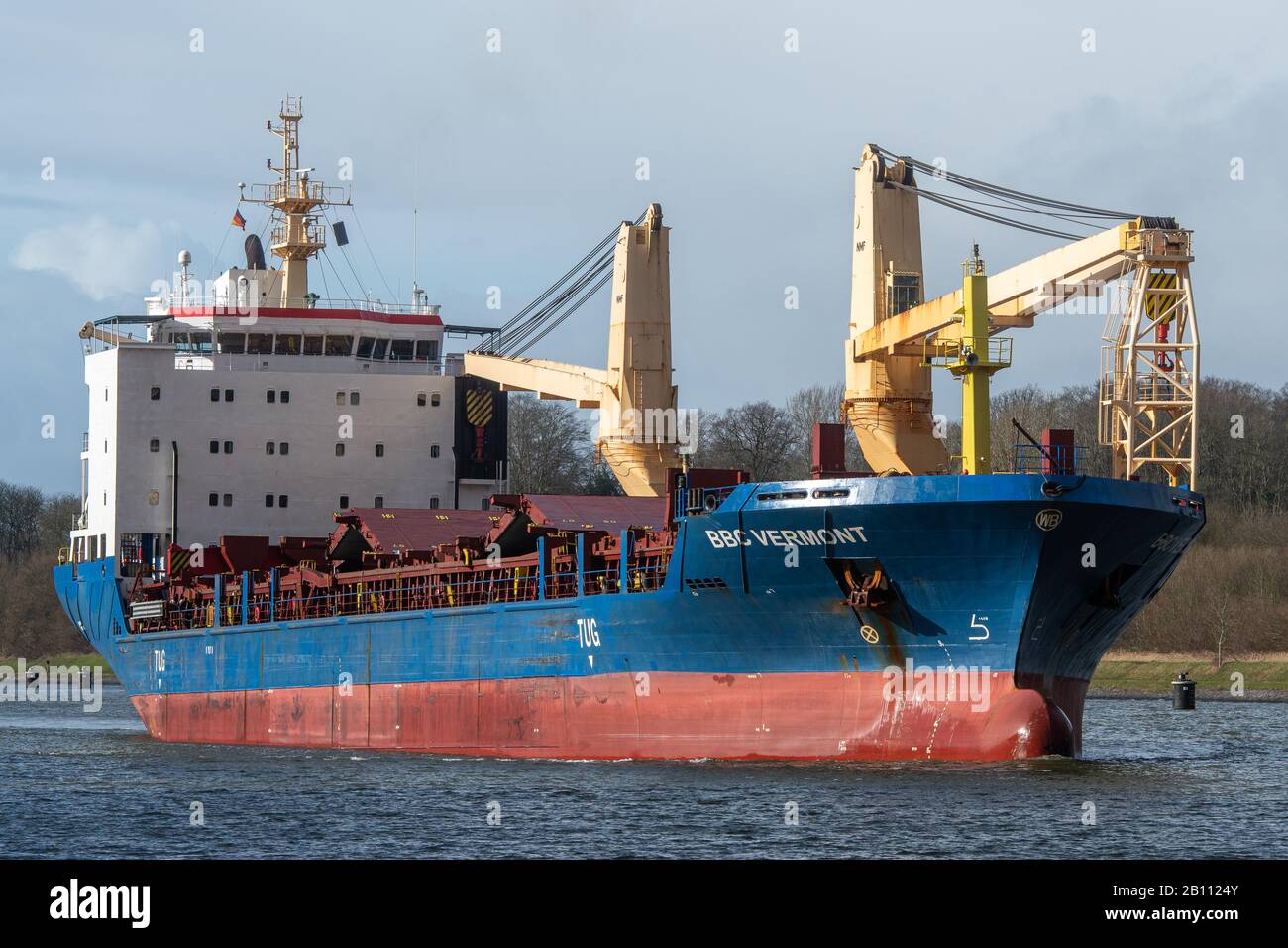 General Cargo Vessel BBC Vermont in the Kiel Canal Stock Photo - Alamy