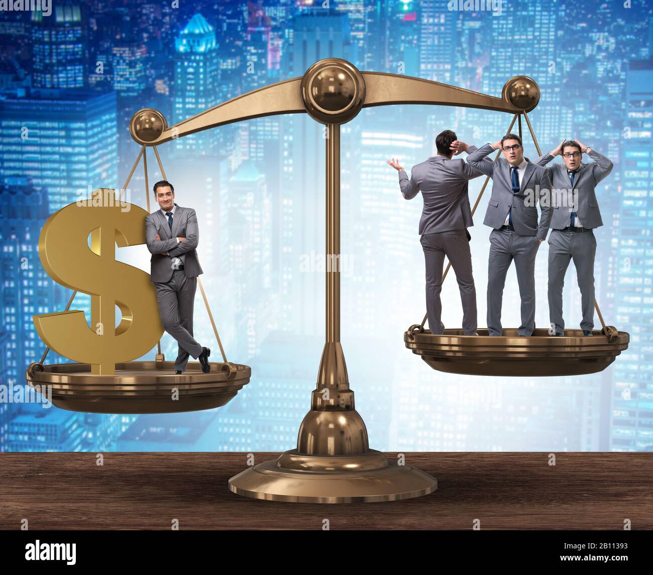 The difference between rich and poor people Stock Photo - Alamy