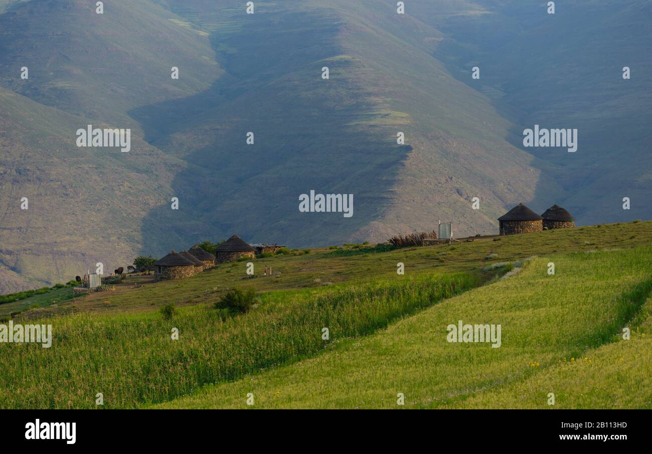 Africa countryside lesotho village hi-res stock photography and images ...