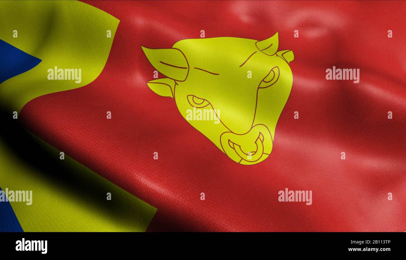 3d flag of the birmingham hi-res stock photography and images - Alamy