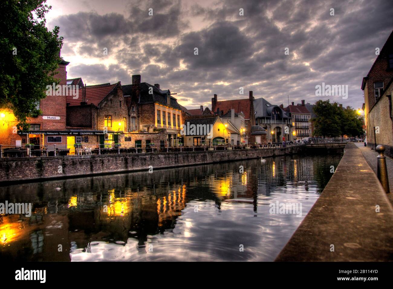 Brugge city in Belgium - beautiful tourism destination in Europe Stock ...