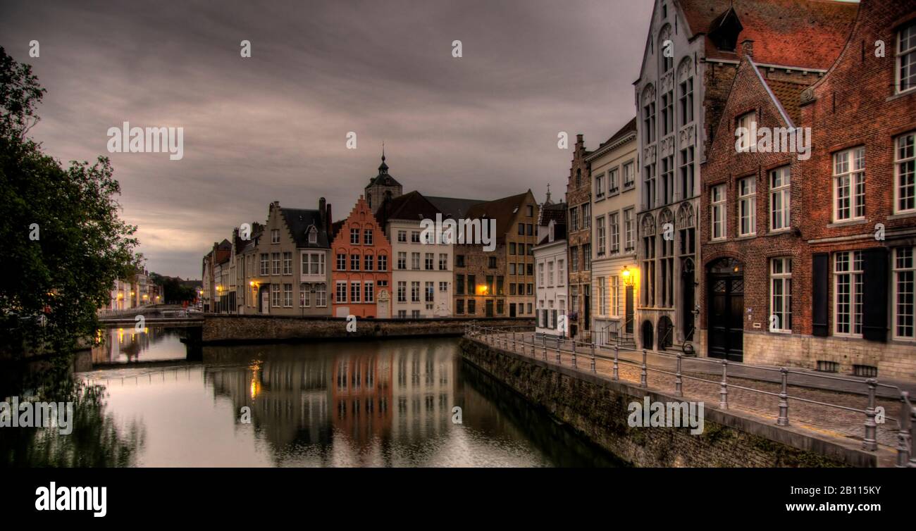 Brugge city in Belgium - beautiful tourism destination in Europe Stock ...