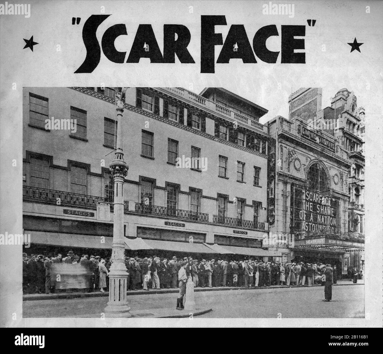 PAUL MUNI as Tony Camonte in SCARFACE 1932 directors HOWARD HAWKS and ...
