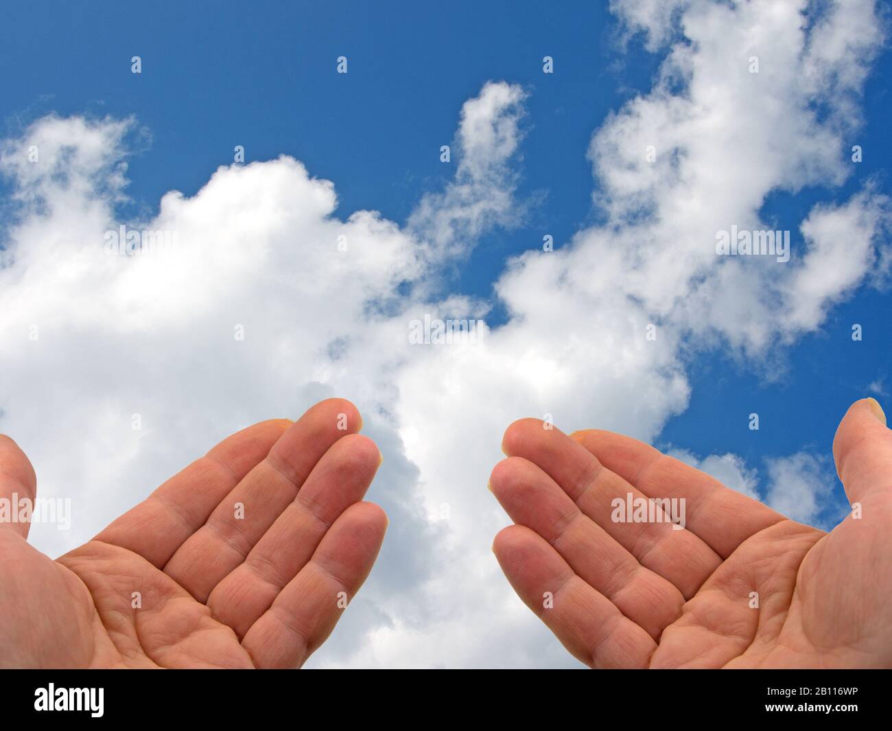 Hands raised heaven hi-res stock photography and images - Alamy