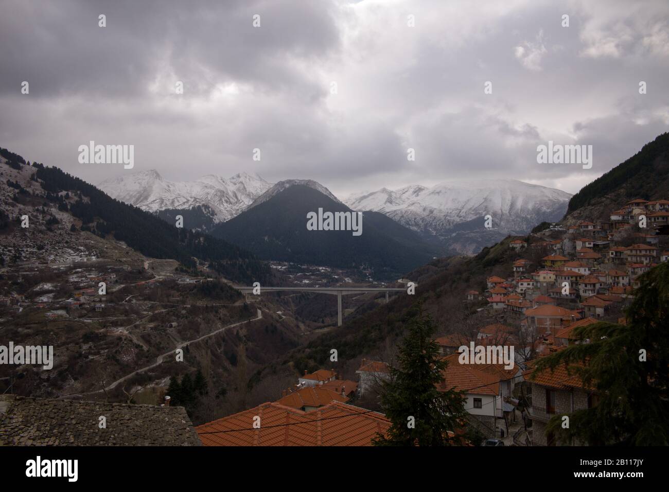 View from Metsovo, Greece Stock Photo - Alamy