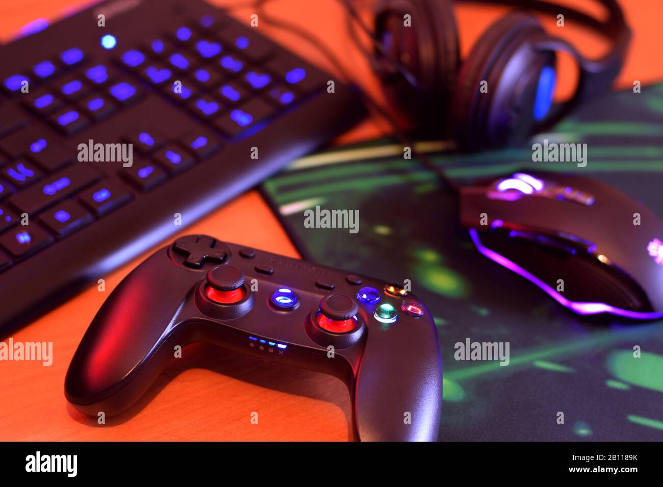 KHARKOV, UKRAINE - JANUARY 19, 2020: Gamesir g3s video game controller ...