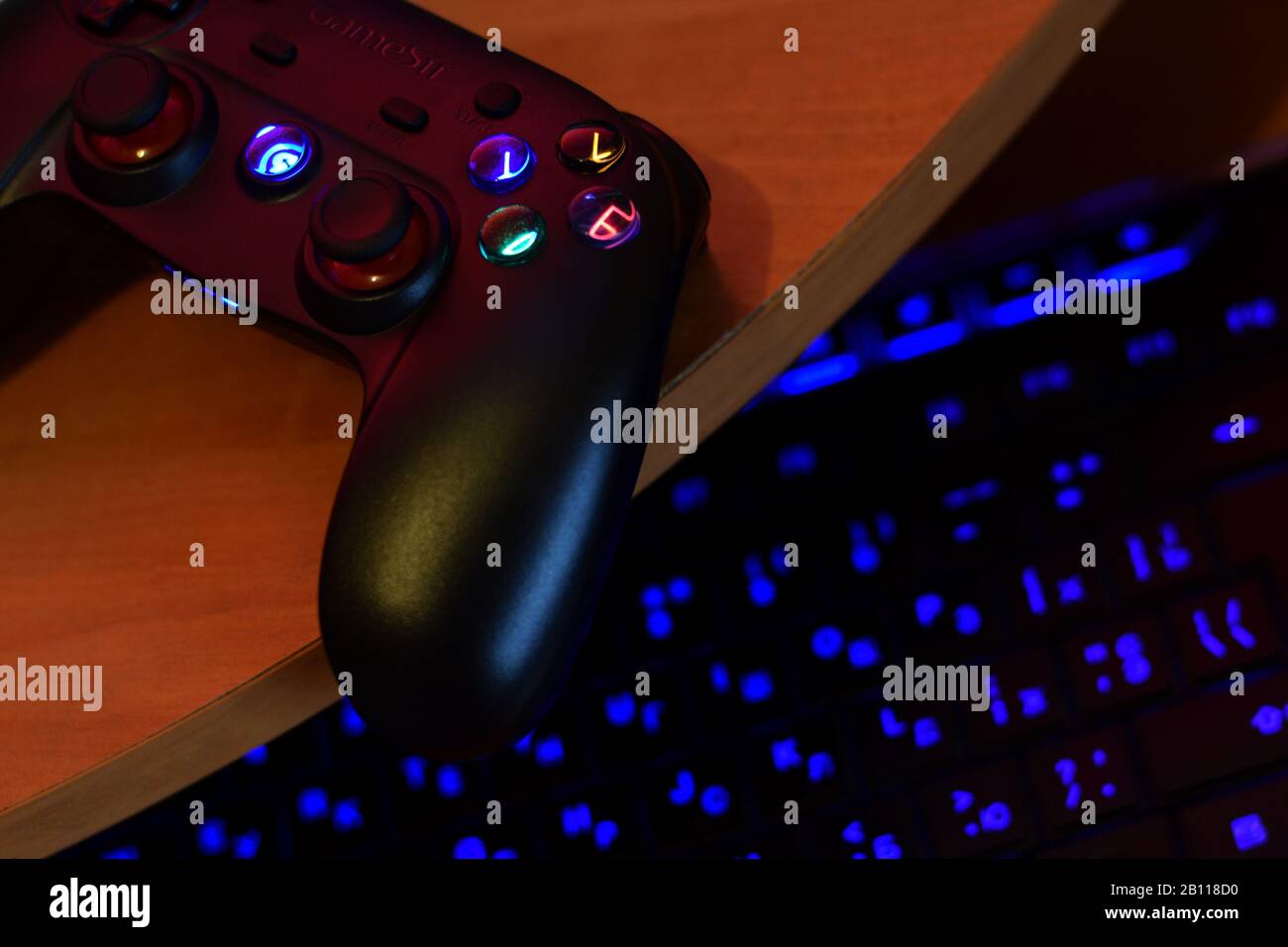 KHARKOV, UKRAINE - JANUARY 19, 2020: Gamesir g3s video game controller ...