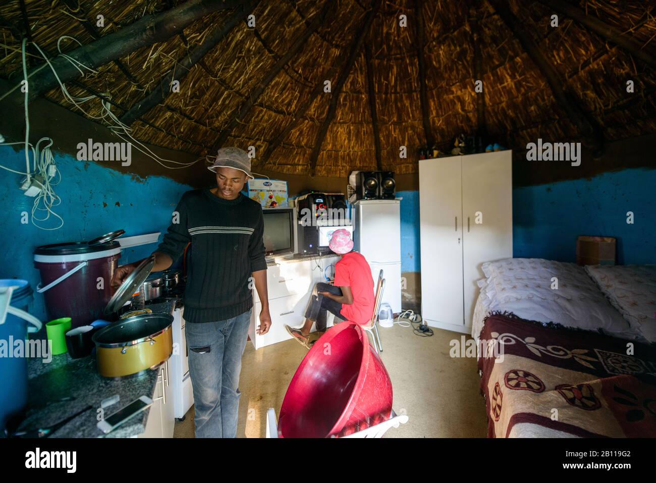 Basotho traditional house lesotho africa hi-res stock photography and ...