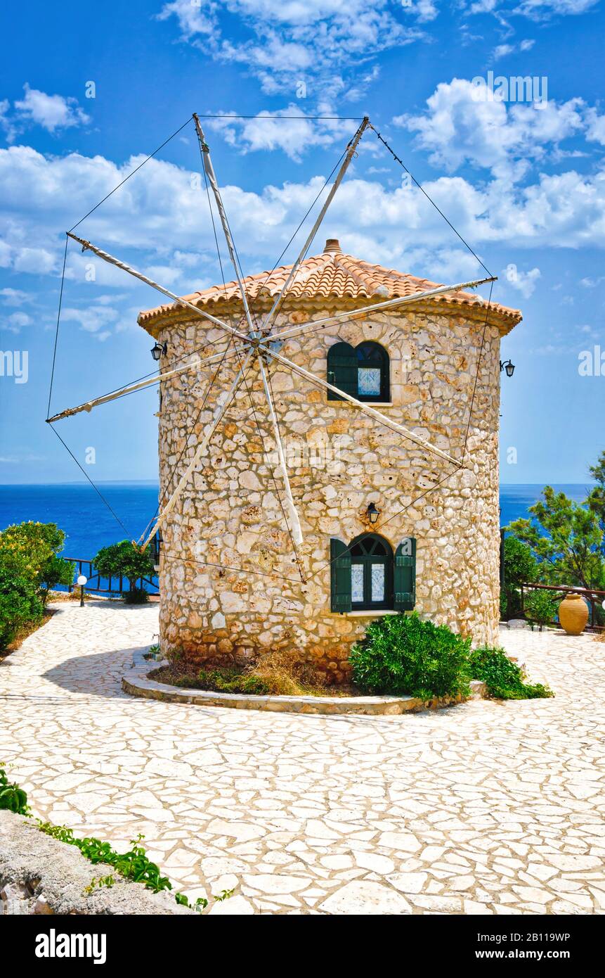 Greek mill hi-res stock photography and images - Alamy