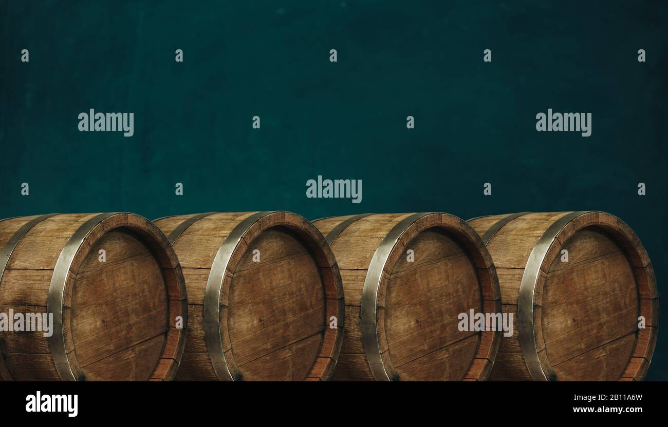 Beautiful wooden barrels pattern background for design Stock Photo - Alamy