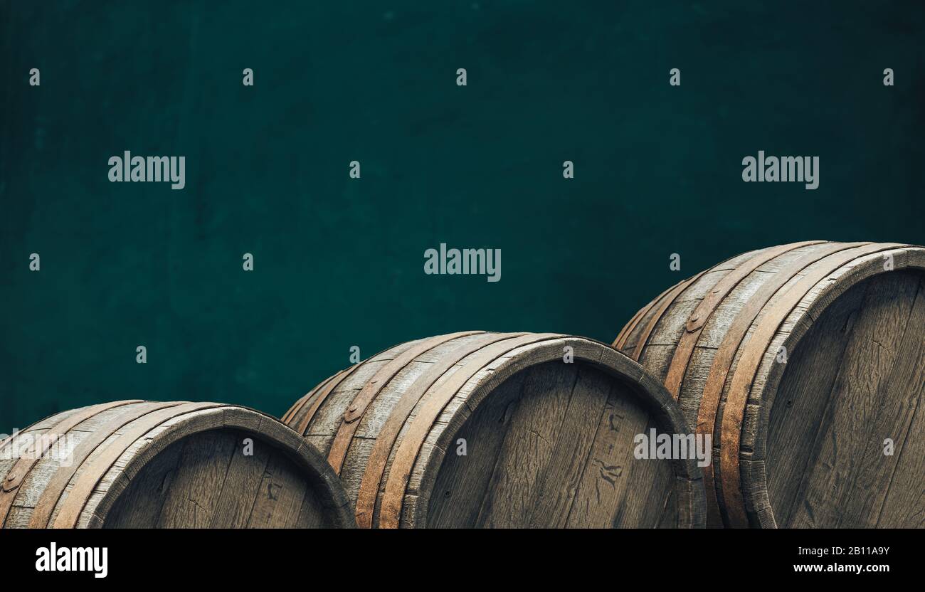 Beautiful wooden barrels pattern background for design Stock Photo - Alamy