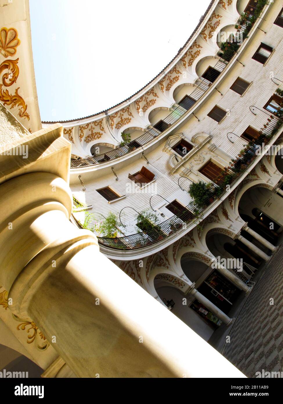 Plaza del Cabildo, Cabildo square, Sevilla, Andalucia. Spain Stock ...