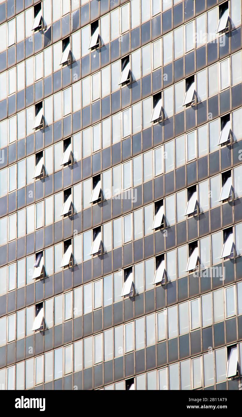 Building with open windows hi-res stock photography and images - Alamy