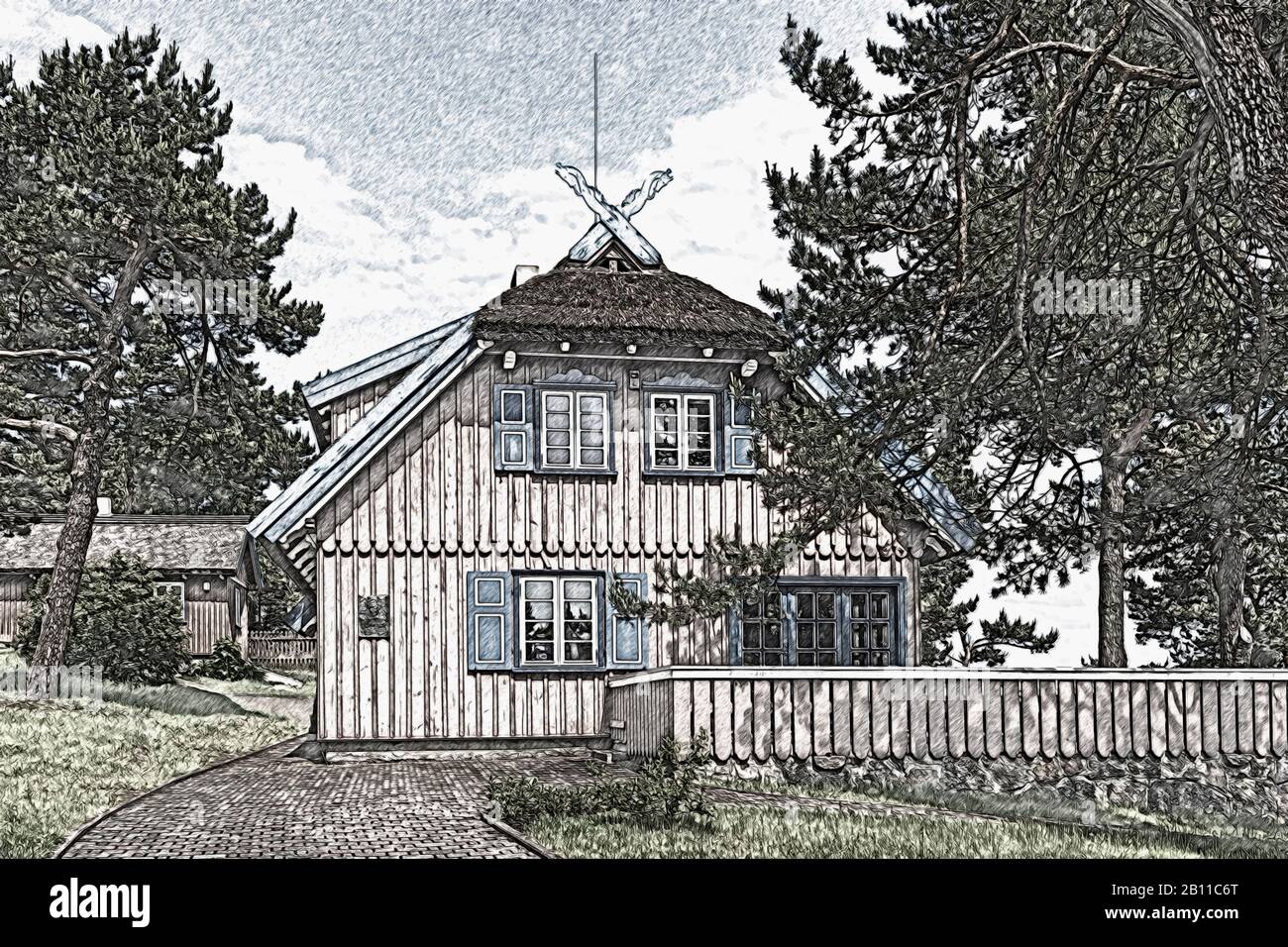 The former summer house of the German writer Thomas Mann was built in ...