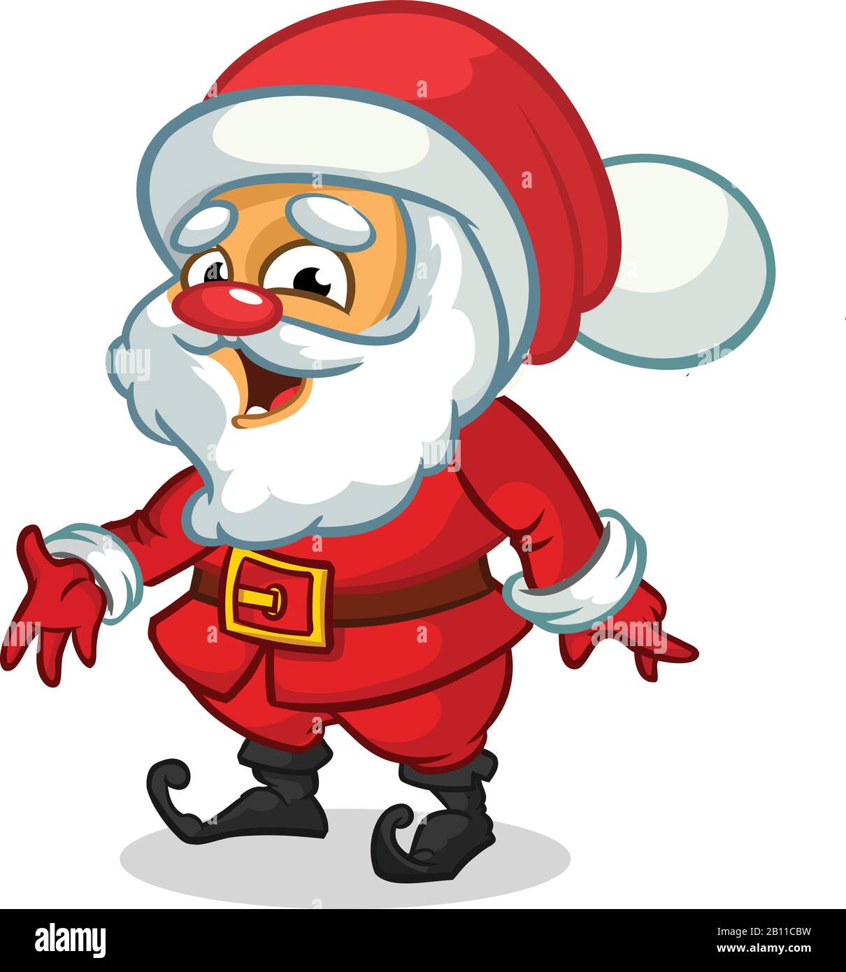 Christmas cartoon of Santa Claus. Vector illustration Stock Vector ...