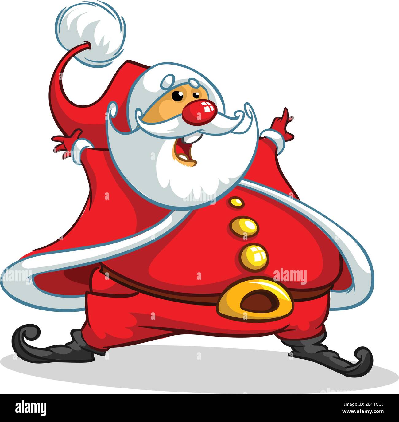 Christmas cartoon of Santa Claus. Vector illustration Stock Vector ...