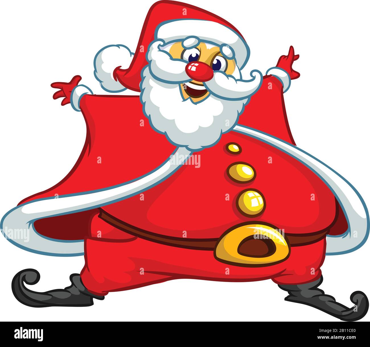 Christmas cartoon of Santa Claus. Vector illustration Stock Vector ...