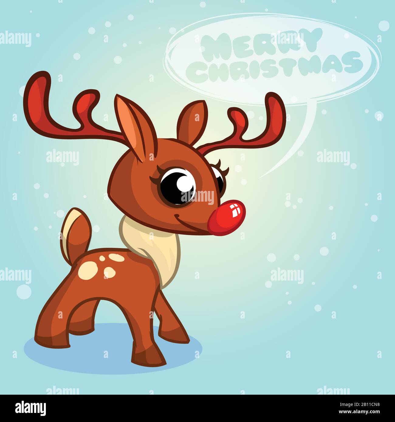 Rudolph red nosed reindeer cartoon Stock Vector Images - Alamy