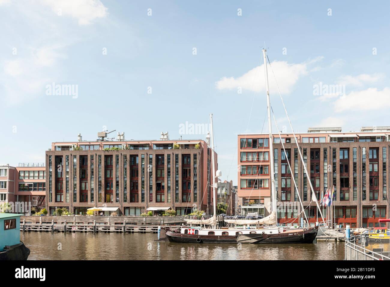 Buildings at Westerdok, Old Town, Amsterdam, The Netherlands Stock ...