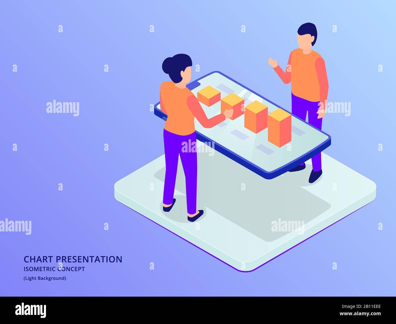 data graph and chart presentation analysis with ar augmented reality on ...
