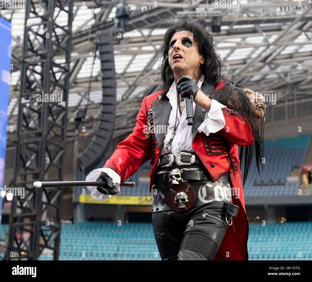 Alice Cooper at Fire Fight Australia at the ANZ Stadium Sydney Australa ...