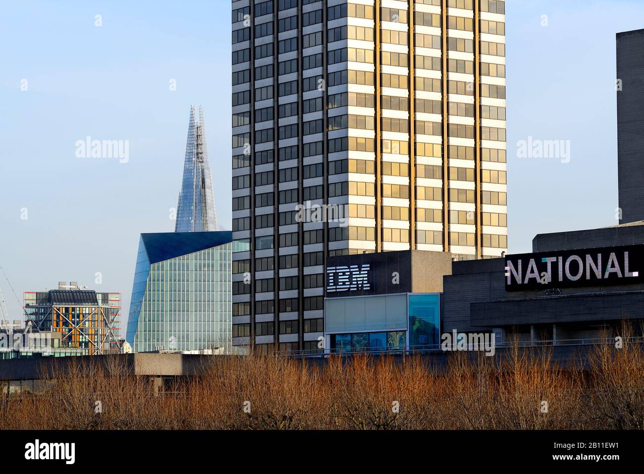 London, England, UK. Buildings on the South Bank: The Shard; Ramboll ...