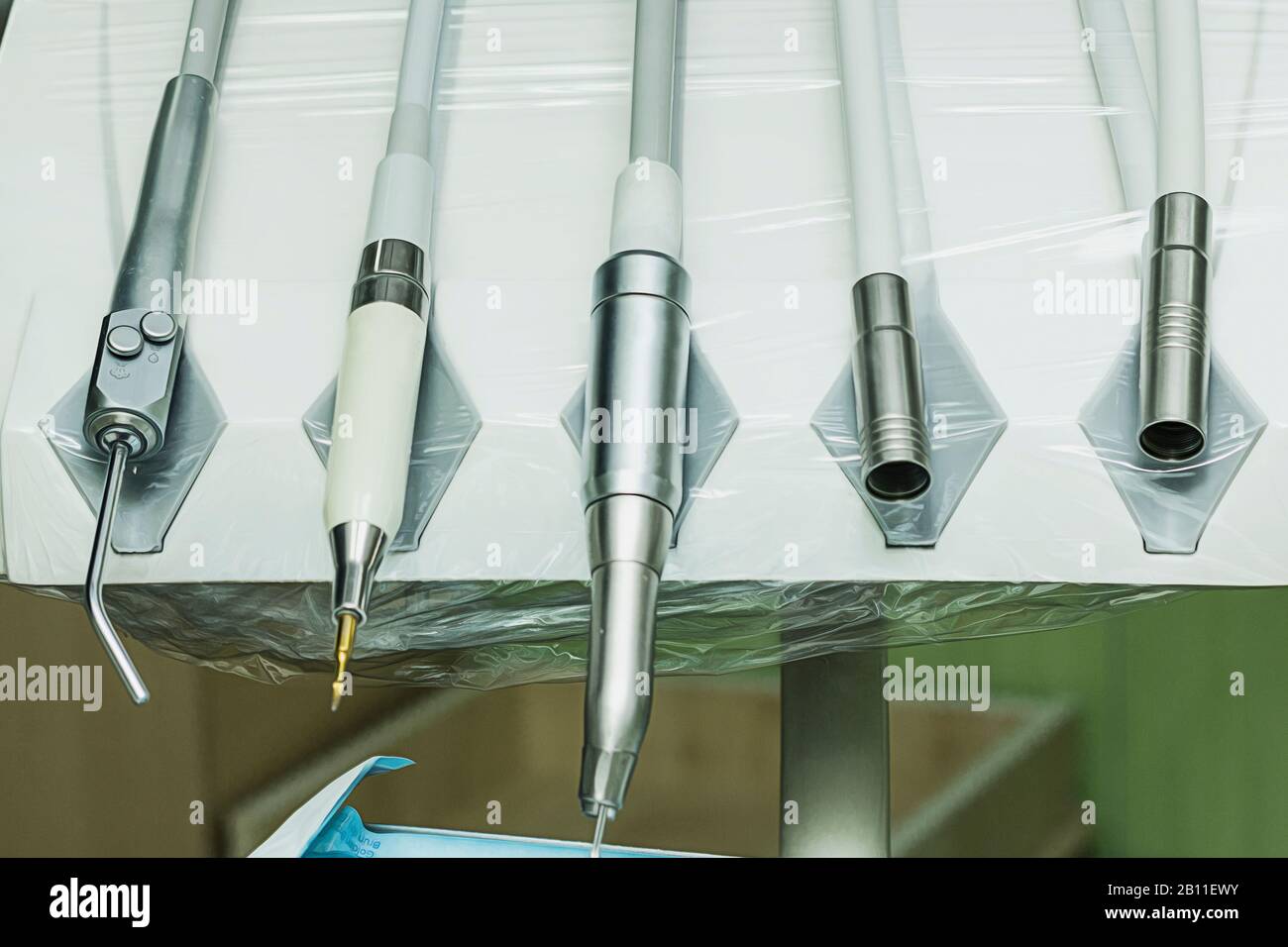 Metal dental examination instruments hi-res stock photography and ...