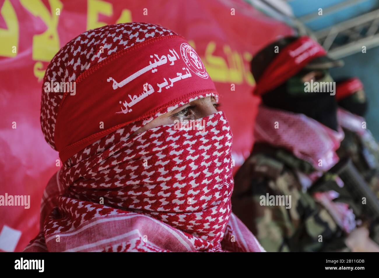 Gaza City, The Gaza Strip, Palestine. 22nd Feb, 2020. Members of the ...