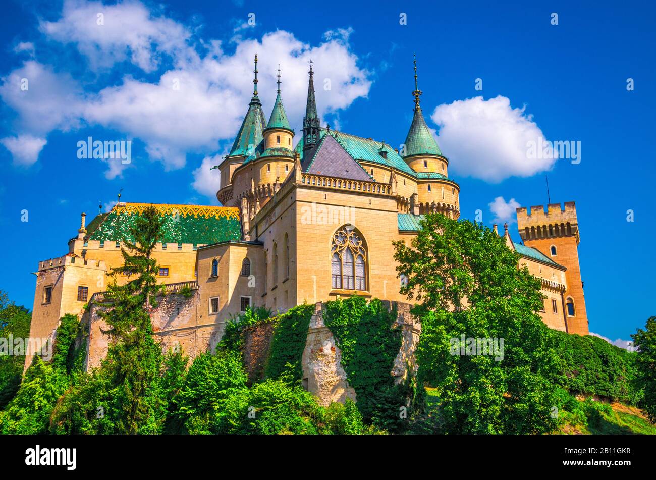 Medieval castle in Bojnice. One of the most popular castles in Slovakia ...